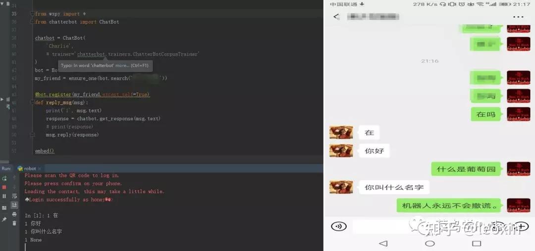 不到20行代码，用Python做一个智能聊天机器人 - 知乎