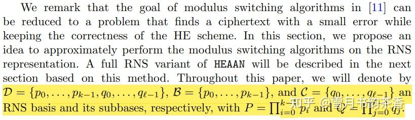 基于RNS的两篇经典CKKS（SAC） - 知乎