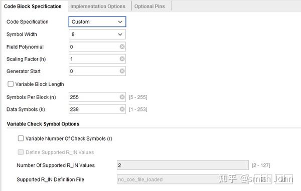 【VIVADO IP】Reed-Solomon Encoder/Decoder - 知乎