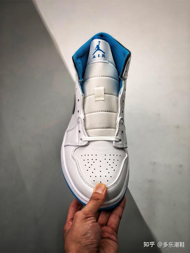 乔丹/Air Jordan 1 Mid"Laser Blue"激光蓝 AJ1 乔1 中帮百搭休闲运动板鞋-多乐潮鞋 - 知乎
