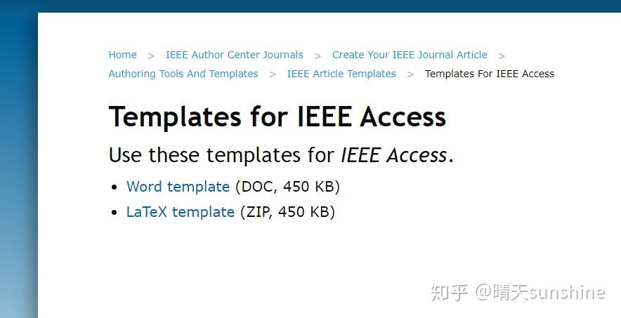 如何找IEEE里面期刊的模版 - 知乎