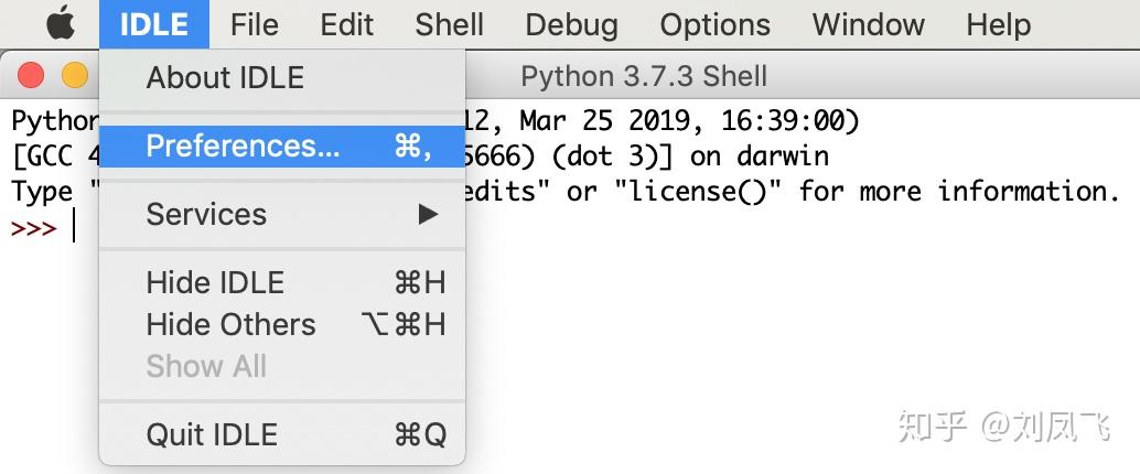 Python IDLE中的代码字体如何调大一些（Mac系统和Windows系统） - 知乎