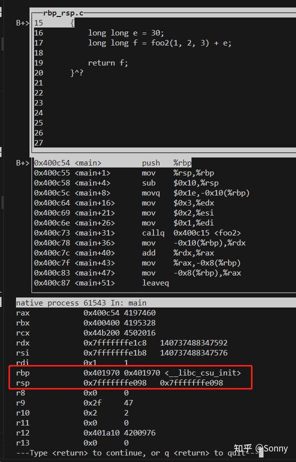 x86_64架构中rbp/rsp配合实现函数调用 - 知乎