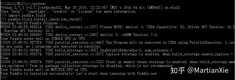 Win10安装paddlepaddle-gpu的python版本 - 知乎