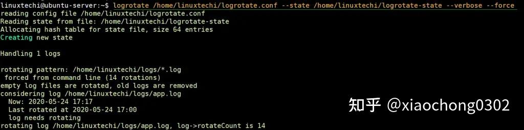 使用 Logrotate 旋转和压缩日志文件 知乎 0324