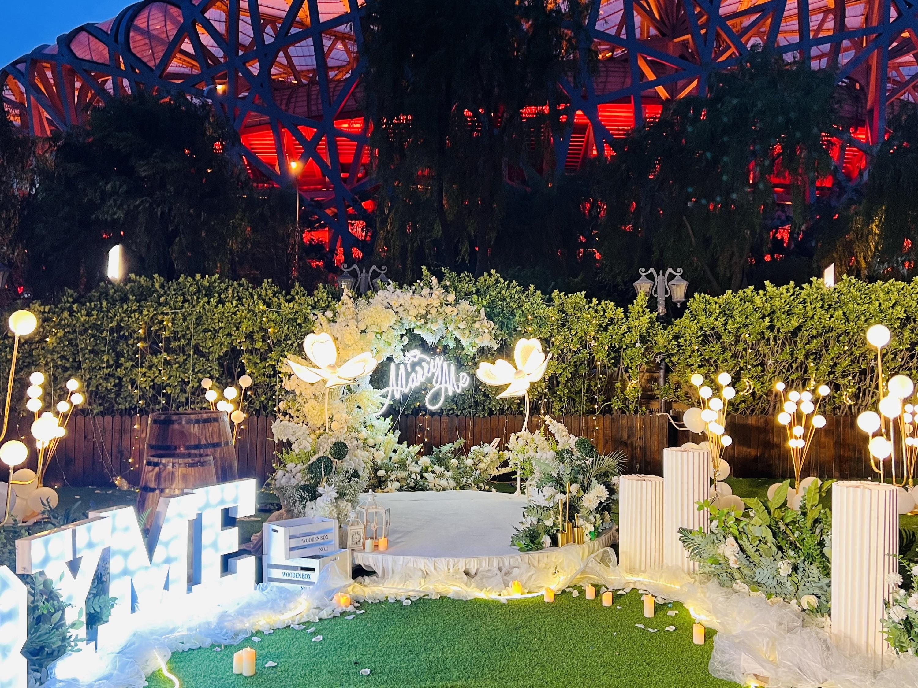 北京榜上有名的求婚场地推荐-凯迪克·格兰云天鸟巢求婚 - 知乎