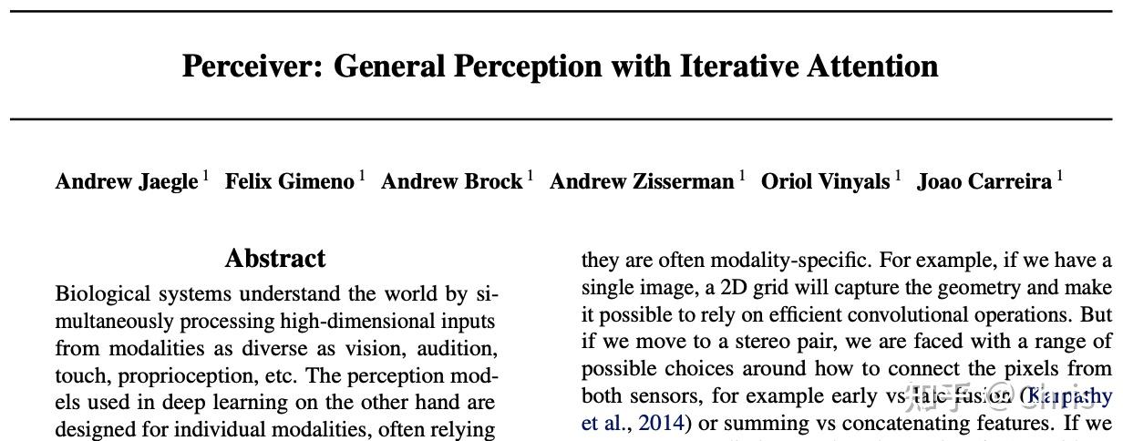 DeepMind 提出 Perceiver：使用RNN的方式进行注意力，通过交叉注意力节省计算量，附使用方法 - 知乎