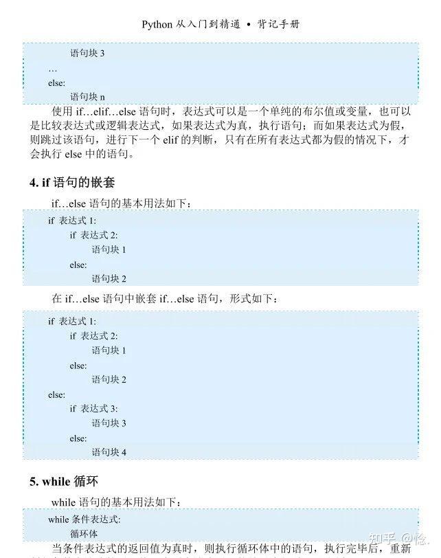 超强安利！人手一本地python背记手册yyds，重点知识都在这里 - 知乎