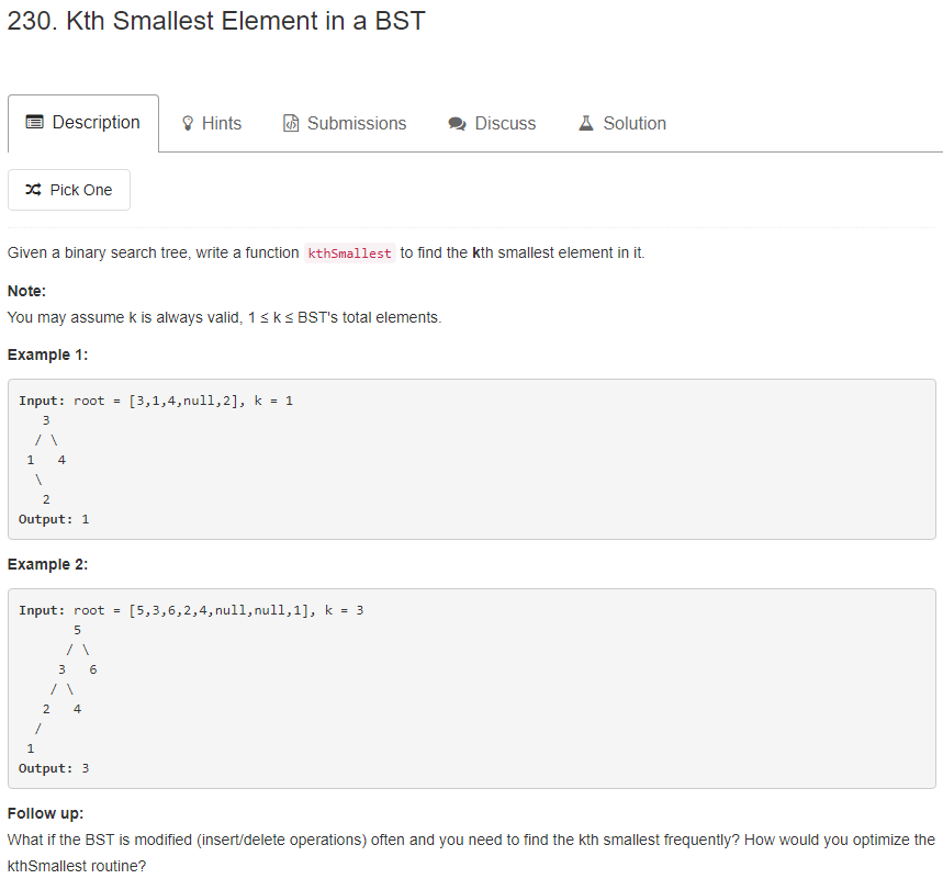 230. Kth Smallest Element in a BST - 知乎