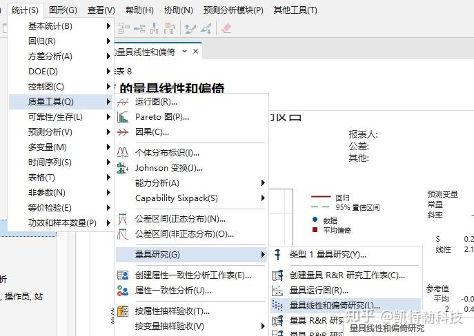Minitab MSA 量具线性和偏倚研究 VS 凯特勒云SPC MSA 量具线性和偏倚研究 - 知乎