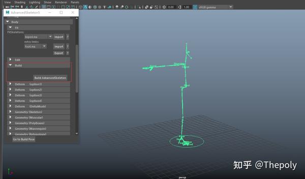 Advanced Skeleton绑定生成基础 - 知乎