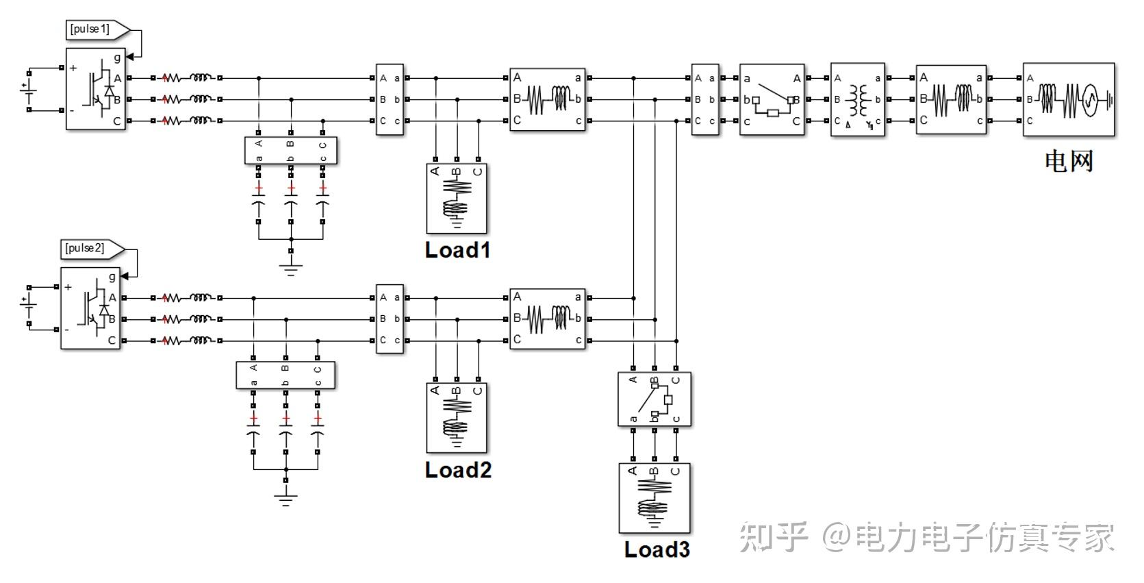 微电网三相逆变器并联（一）基于下垂控制（P-f、Q-U下垂特性）的无互联线并联逆变器离网、并网matlab/simulink仿真 - 知乎