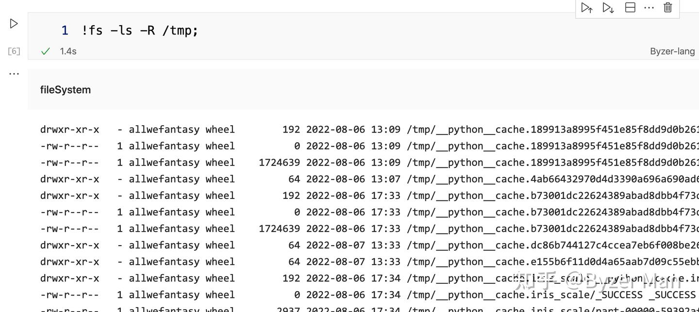 Byzer 如何操作文件系统 - 知乎