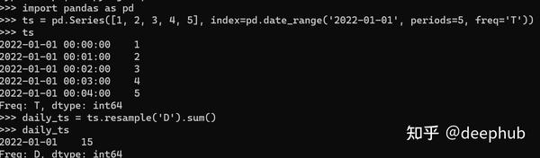 时间序列特征提取的Python和Pandas代码示例 - 知乎