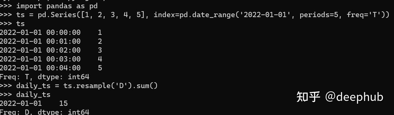 时间序列特征提取的python和pandas代码示例 知乎