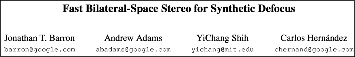 79. 三维重建14-立体匹配10，经典视差优化算法Fast Bilateral-Space Stereo - 知乎