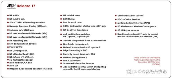 3GPP R17版已经于2022年6月9日发布 - 知乎