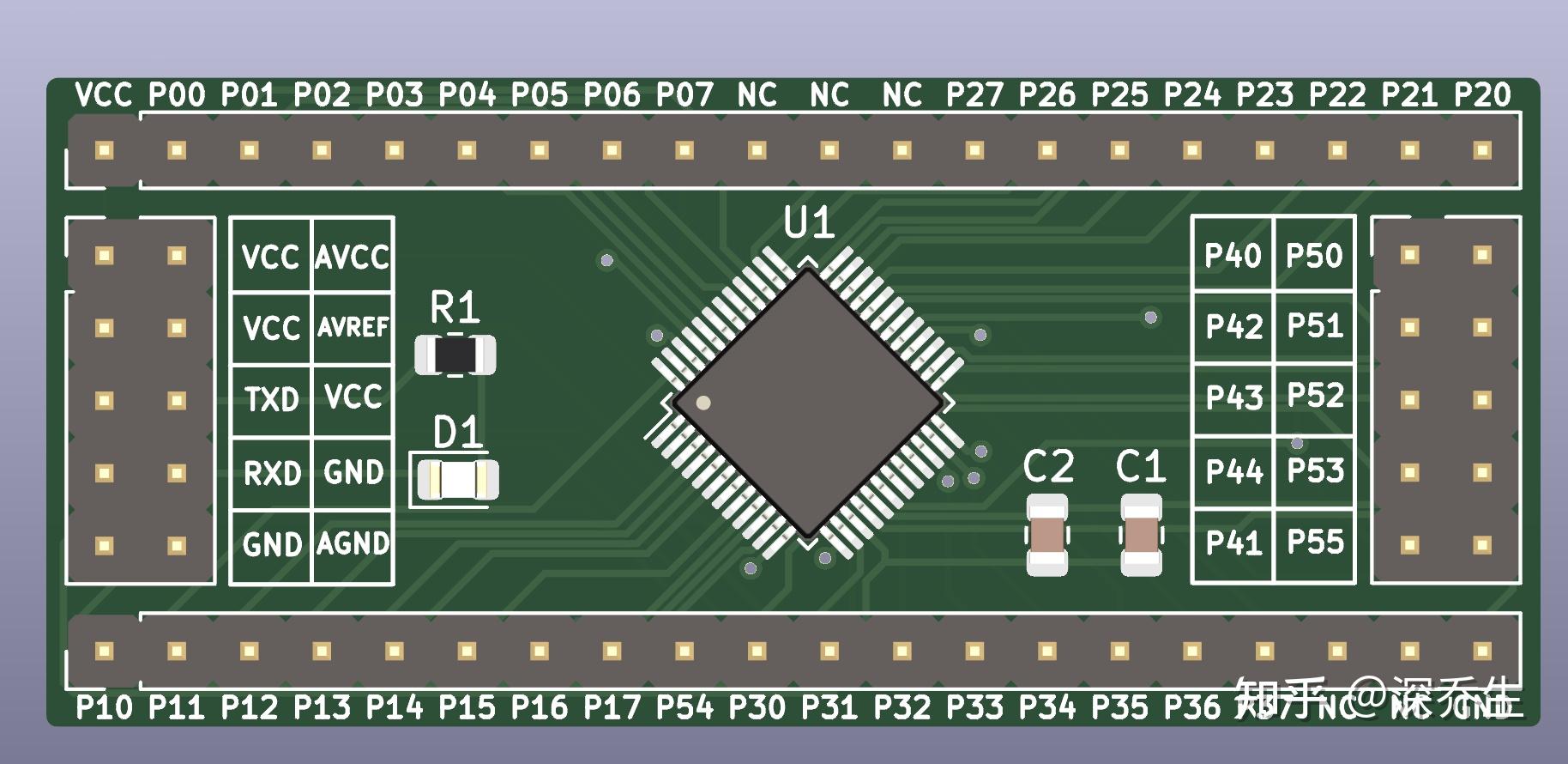 STC8单片机最小系统及串口调试（以STC8A8K64D4为例） - 知乎