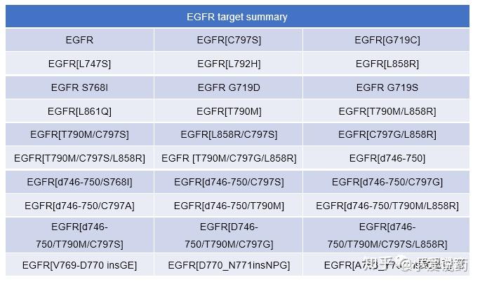 EGFR(表皮生长因子受体) panel - 知乎