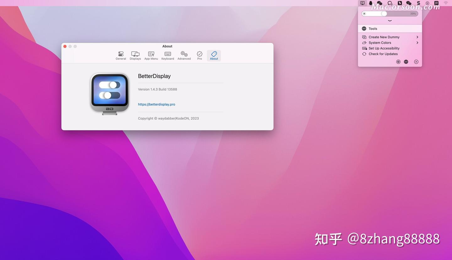 显示器管理工具：BetterDisplay Pro Mac - 知乎
