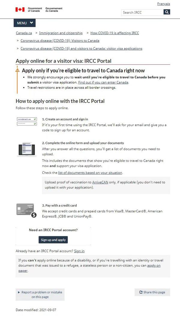 IRCC Portal Account ircc-portal-account