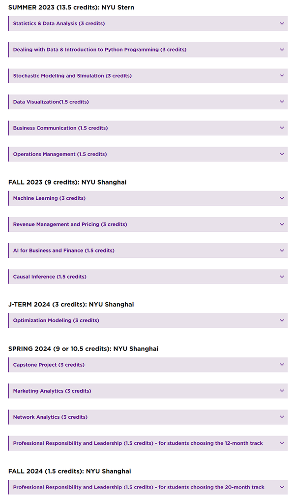 上海纽约大学24fall商科硕士申请时间公布！将于8月开放，最早10月中旬截止！ - 知乎