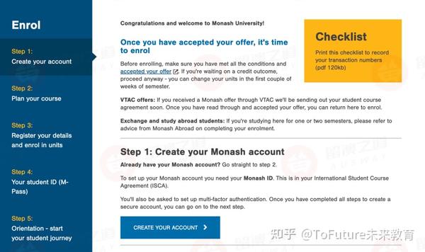 Monash蒙纳士莫纳什新生如何注册？如何选课？一文解答新生的疑惑！ - 知乎
