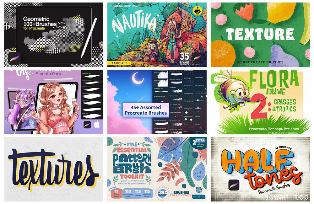 素材湾精选Procreate素材资源来了，第一波 - 知乎