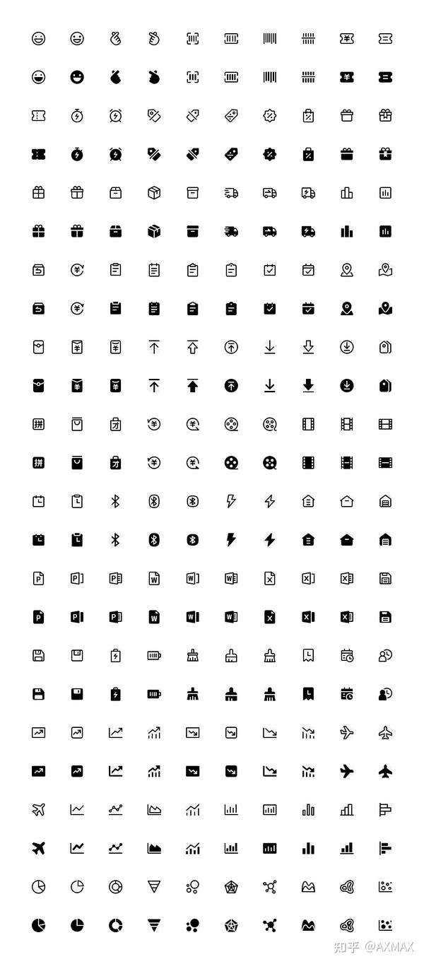 Axmax产品设计图标库V1.3更新 - 知乎