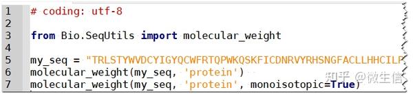 根据蛋白质序列，计算其分子量（molecular weight），在线工具，原理和python代码 - 知乎