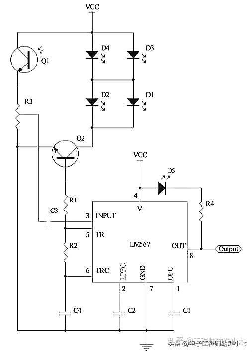 干货|LM567 引脚图及功能+工作原理+应用电路讲解，带你轻松搞定 - 知乎