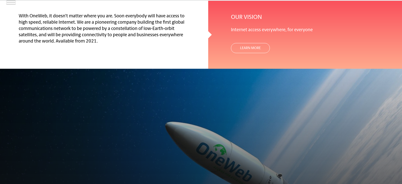 酷站推荐 - oneweb.world - OneWeb | Wherever Satellite - 知乎