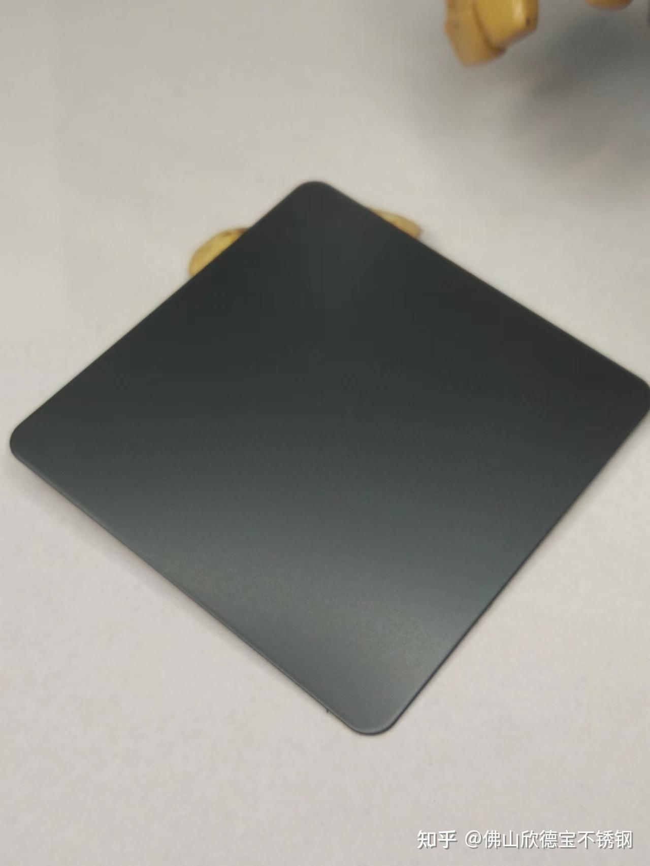 304、201黑钛金黑色喷砂哑光亮光无指纹不锈钢板图片 - 知乎