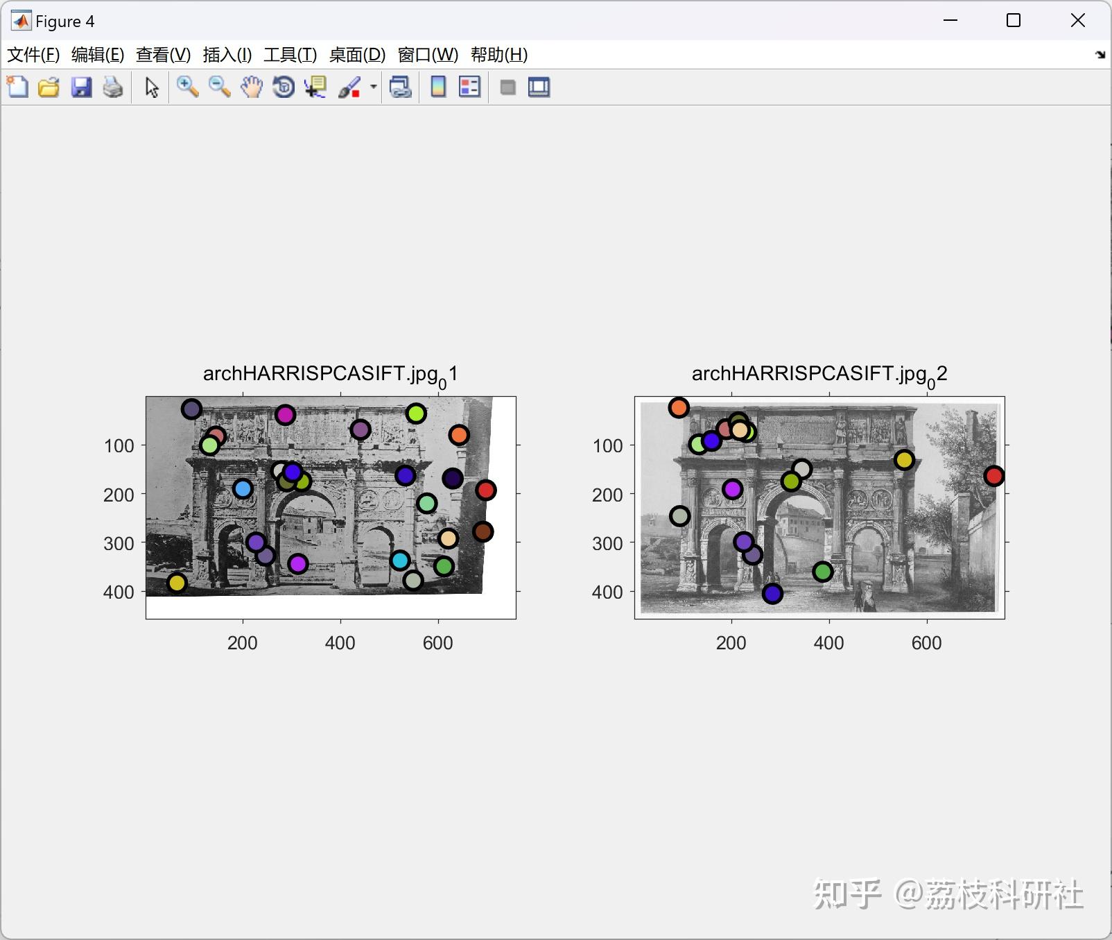 【计算机视觉、关键点检测、特征提取和匹配】基于sift、pca Sift和gloh算法在不同图像之间建立特征对应关系,并实现点匹配算法和图像匹配(matlab代码实现) 知乎