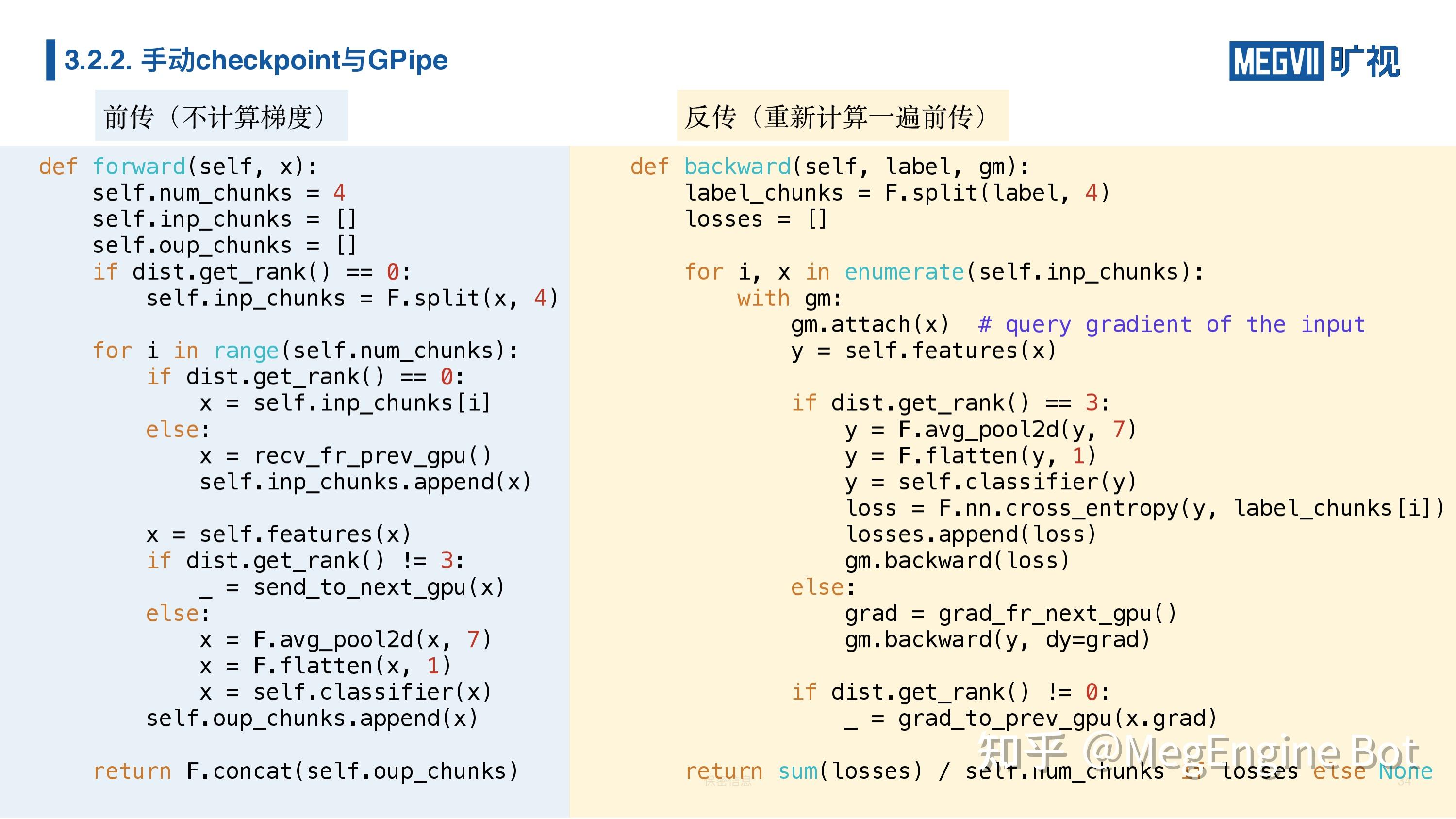 分享实录 | 利用 MegEngine 分布式通信算子实现复杂的并行训练 - 知乎