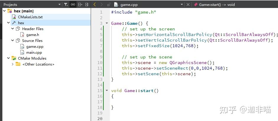 windows11+Qt6.6.2+Qt Game Tutorial 19 - Implementing the Game class简单测试 - 知乎