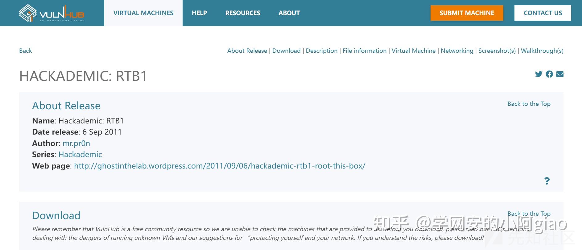 Linux渗透实战之Hackademic: RTB1靶场提权 - 知乎
