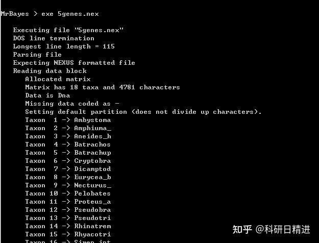 mrbayes教程：系统发育树的构建 - 知乎