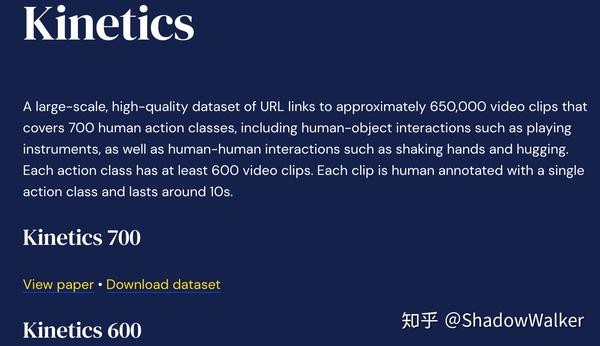 【CV】行为识别(action recognition)常见数据集和研究现状 - 知乎