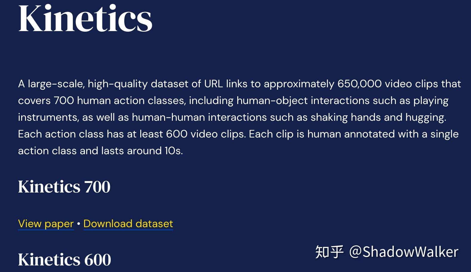 【CV】行为识别(action recognition)常见数据集和研究现状 - 知乎