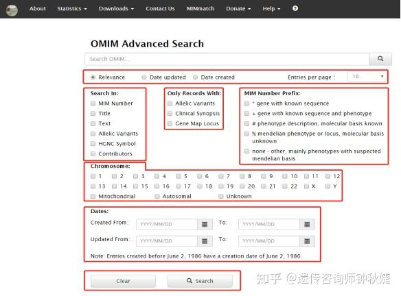 OMIM数据库使用方法简述 - 知乎