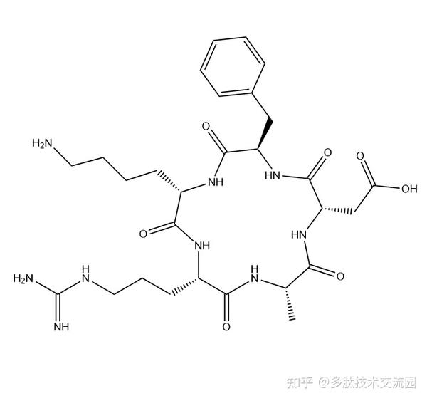 c(RADfK)|cyclo(Arg-Ala-Asp-d-Phe-Lys) - 知乎