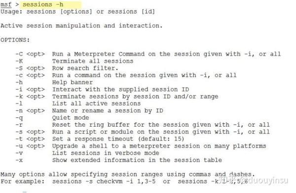 Metasploit - Sessions Command 使用技巧 - 知乎