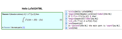 有什么比较好的方法支持LaTeX转换到HTML？ - 知乎