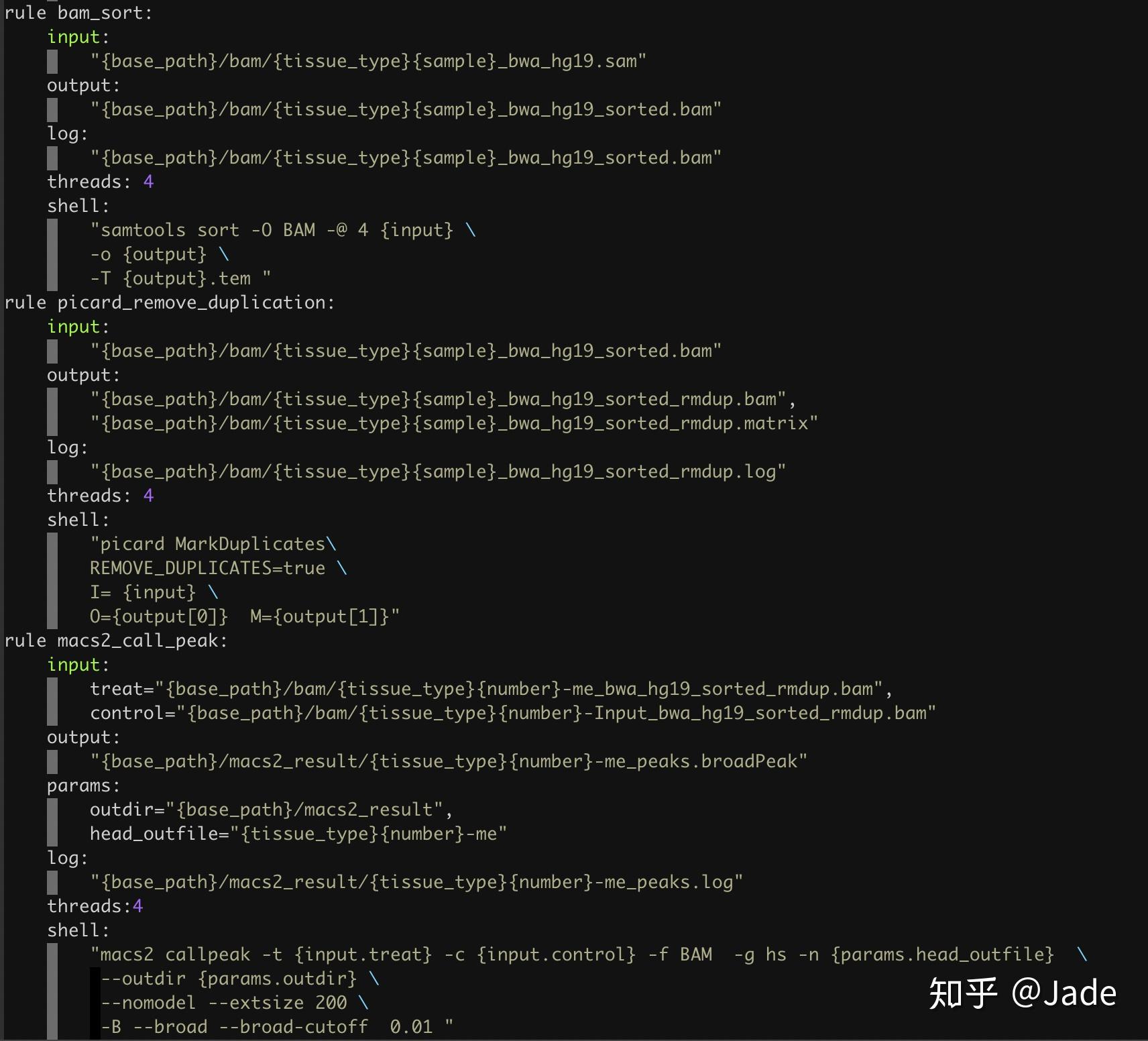 snakemake 用于chip-seq 批量分析 - 知乎