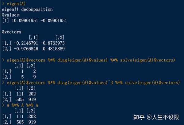 R语言中的矩阵运算 - 知乎