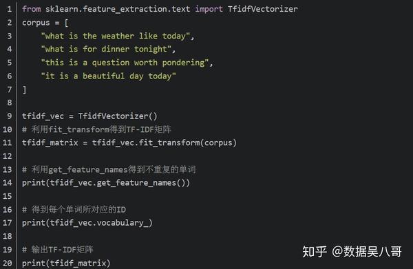 瞎聊机器学习——TF-IDF算法（原理及代码实现） - 知乎