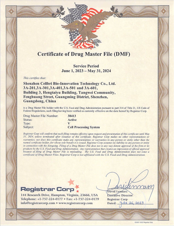 上海玮驰祝贺赛桥生物Gentle Flex系列细胞处理系统完成FDA DMF备案-上海玮驰仪器有限公司