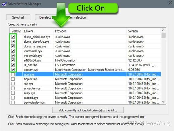 关于 Windows10 里的 Driver Verifier - 知乎