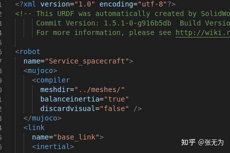 solidworks urdf mujoco 模型搭建过程 - 知乎